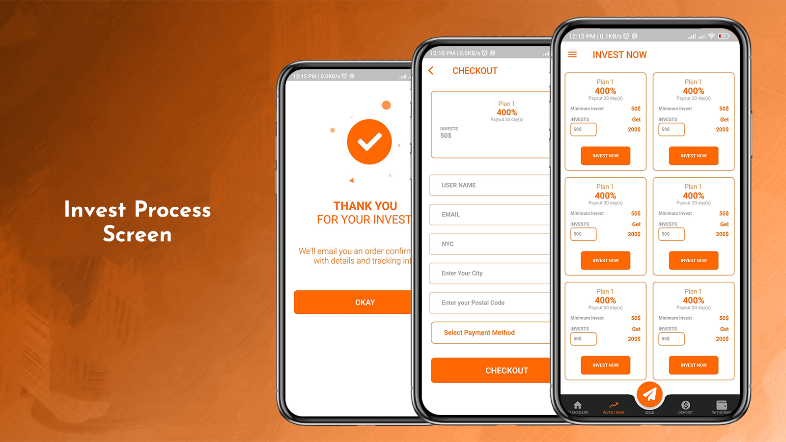 CrypInvest - Cryptocurrency Investment Platform Flutter App UI Kit by AppDevsX